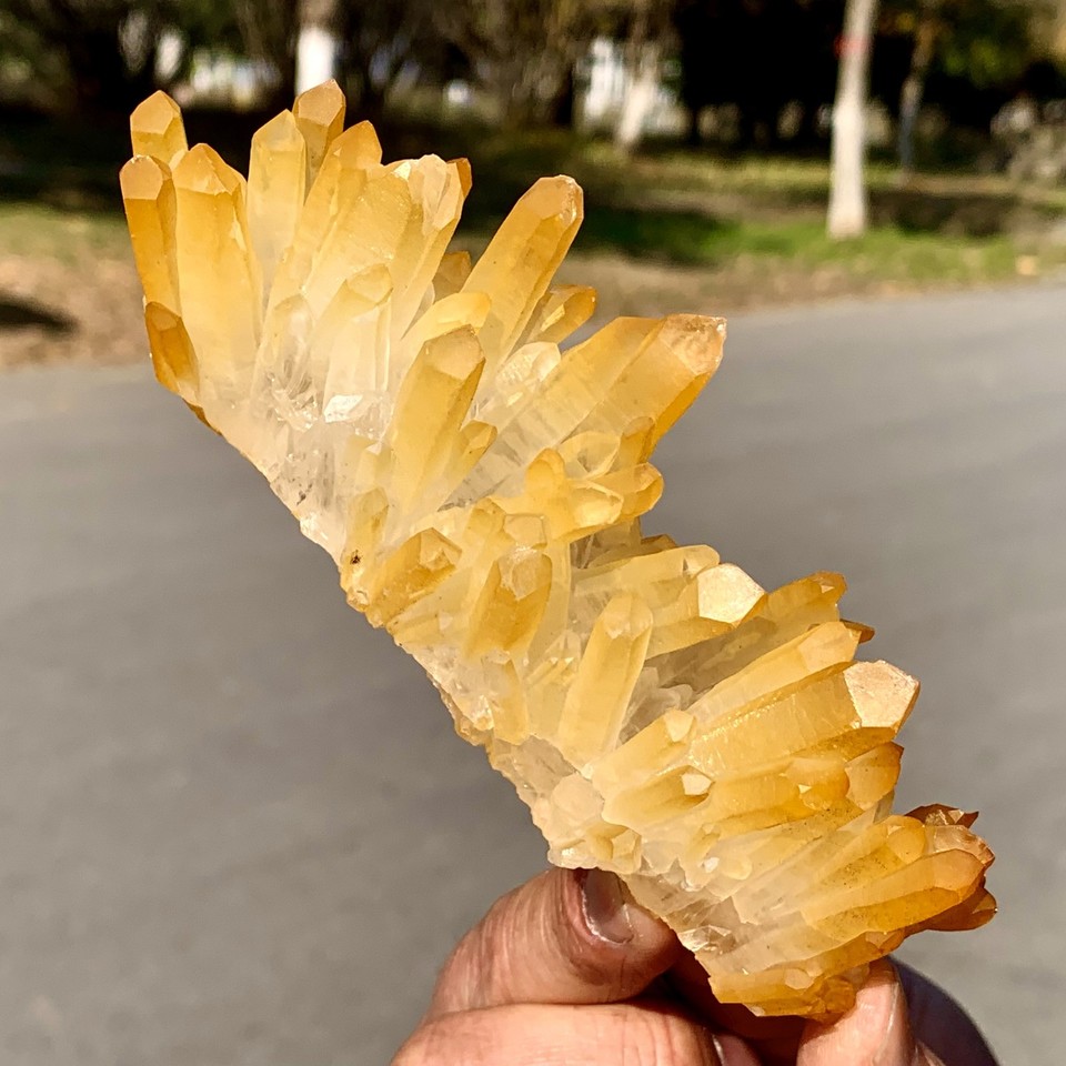 222G Natural Mango Crystal Cluster Quartz Crystal specimen/Myanmar | eBay