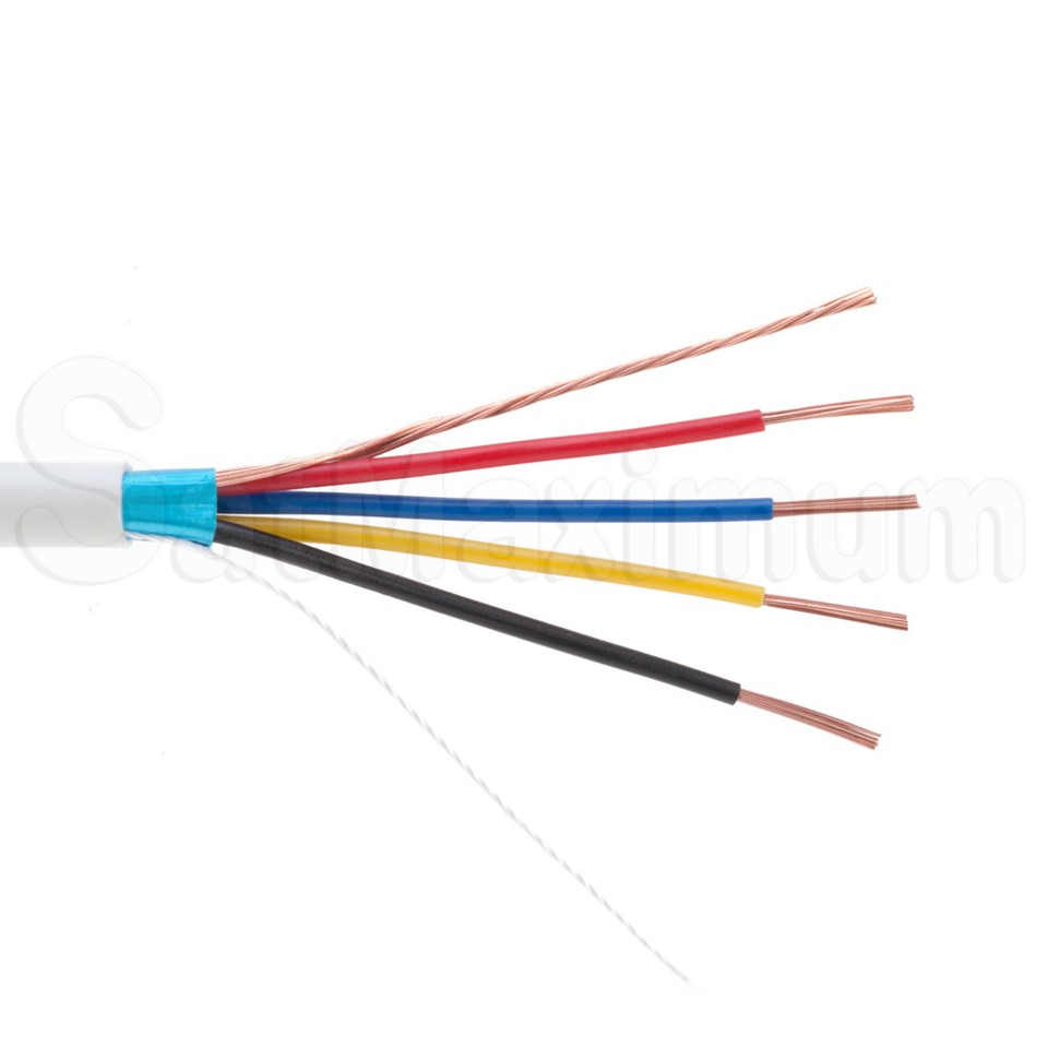 SHIELDED Security ALARM Cable Stranded / Solid Wire 18 22 AWG 500ft ...