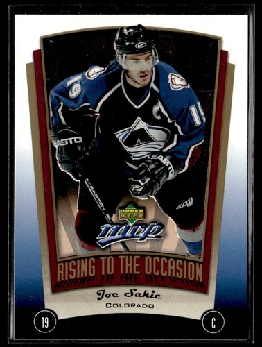 2005-06 Upper Deck MVP Rising to the Occasion Joe Sakic Colorado ...