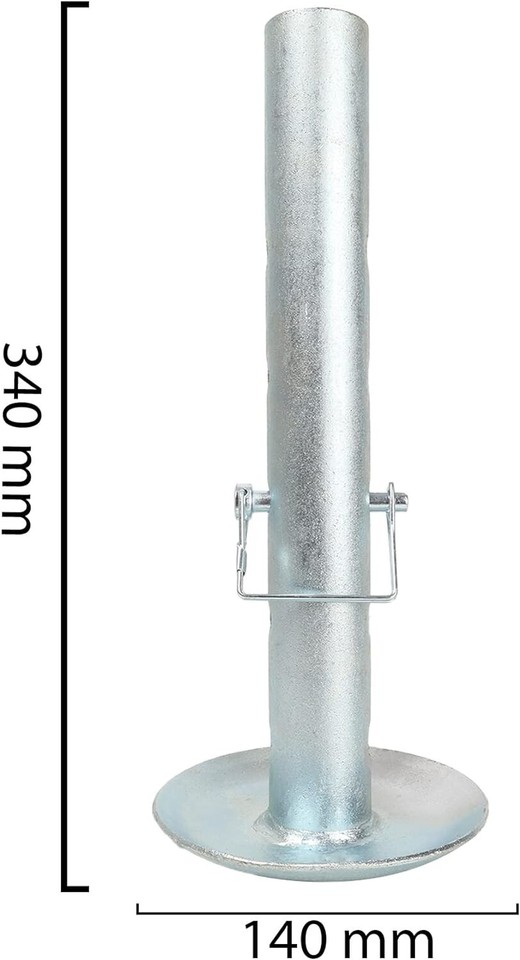 Trailer Jack Drop leg foot pad for Insert Camper Diameter 2" Jacks with ...
