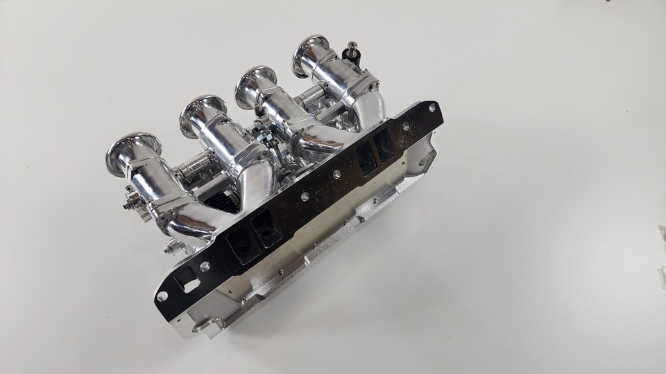 OBX Maximizer ITB Individual Throttle Body Kit Chevy Small Block SBC ...