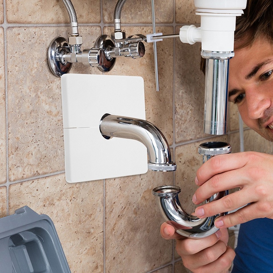 Pipe Hole Cover under Boiler Decorative Pipes Radiator Covers Sleeve ...