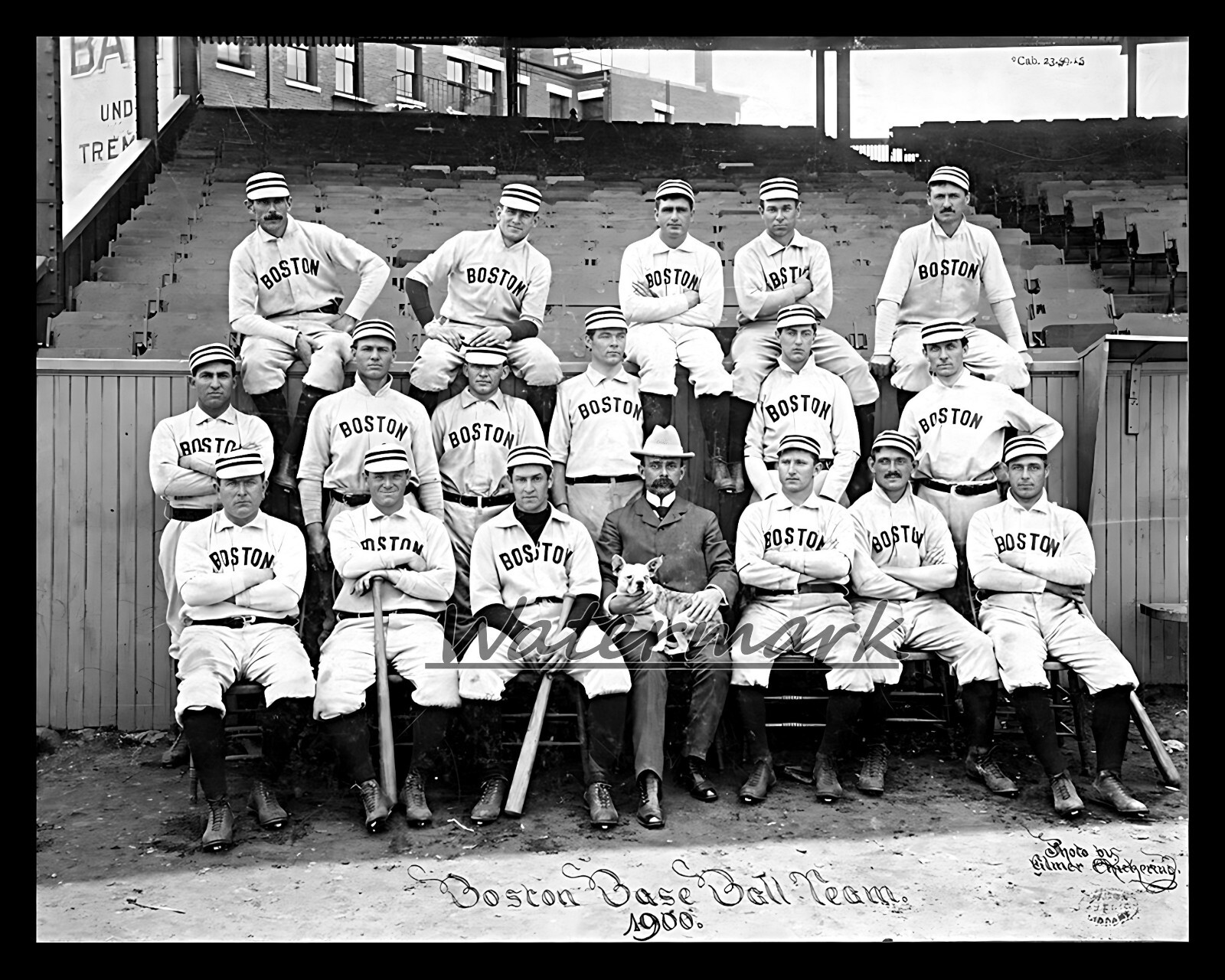 MLB 1900 Boston Beaneaters Team Picture Black & White 8 X 10 Photo ...