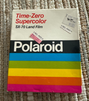 Polaroid Time Zero Supercolor SX-70 Land Film 10 Pictures Sealed ...