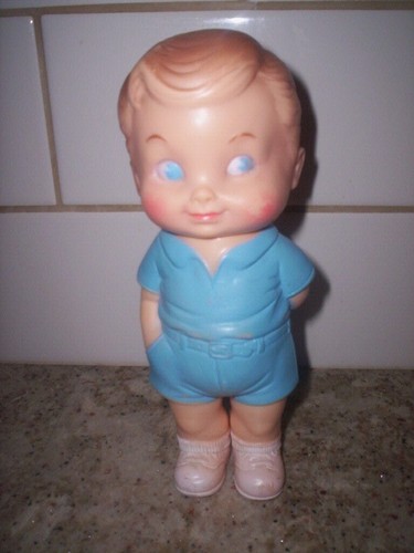 Vintage Edward Mobley BOY & FROG Doll Arrow Rubber & Plastic Co No ...