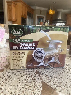 LEM #32 Hand Meat Grinder Complete | eBay