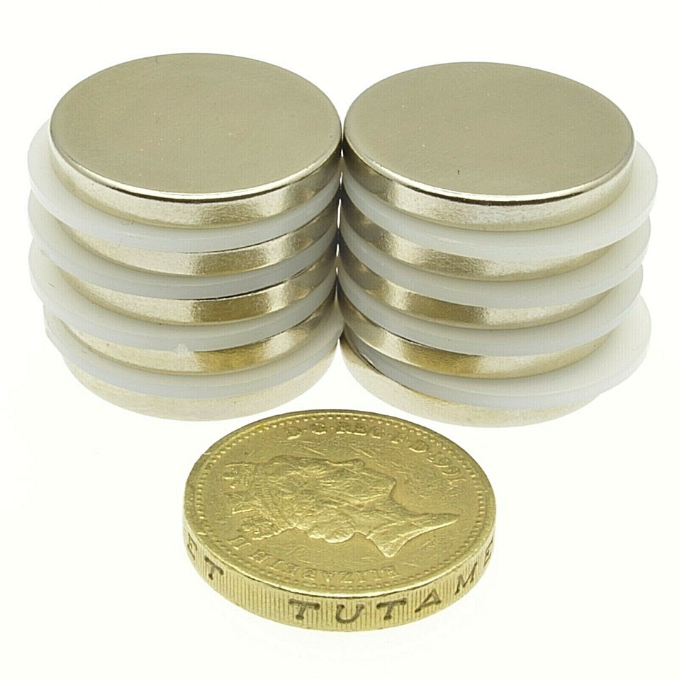 Very Strong Magnets 6mm 10mm 12mm 15mm Round Various Depths 1mm 2mm 3mm ...