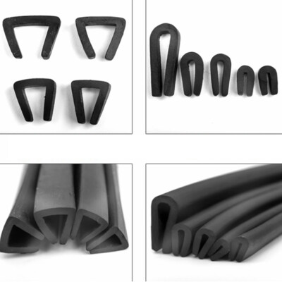 Rubber U Channel Trim, 0.5mm x 60mm - Edging Seal & Edge Protection ...