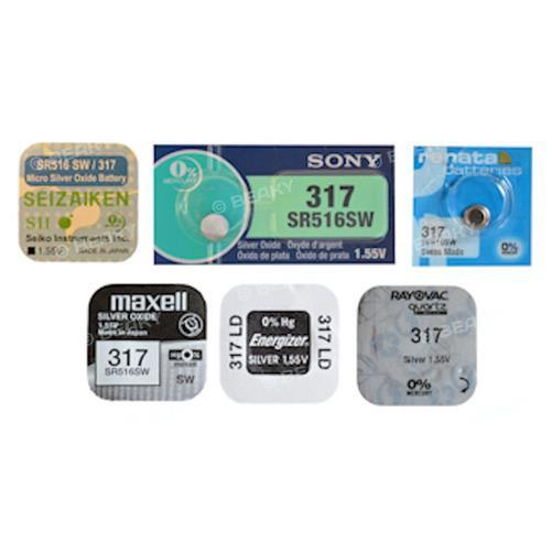 1 X Rayovac Cell Batteries Button Silver Oxide Size 317 / Sr516sw Watch ...