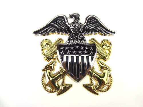 Repro WWII US NAVY OFFICER HAT BADGE PIN US NAVY CAP BADGE INSIGNIA | eBay