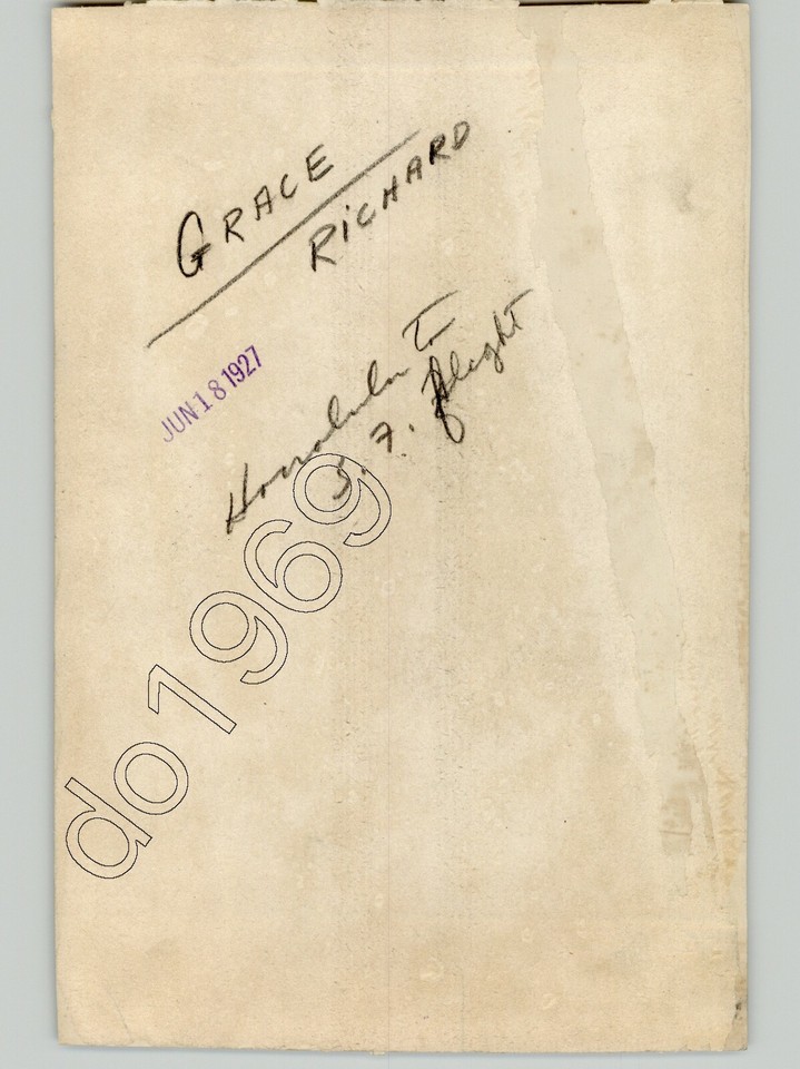 HOLLYWOOD Pilot RICHARD GRACE Plane HONOLULU San Francisco 1927 Press ...
