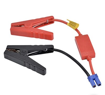 Car Automobile emergency Start power supply clip 12V Cable Adapter ...