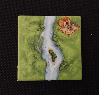 Carcassonne | Straight River Landscape Tile | Official Replacement Game ...