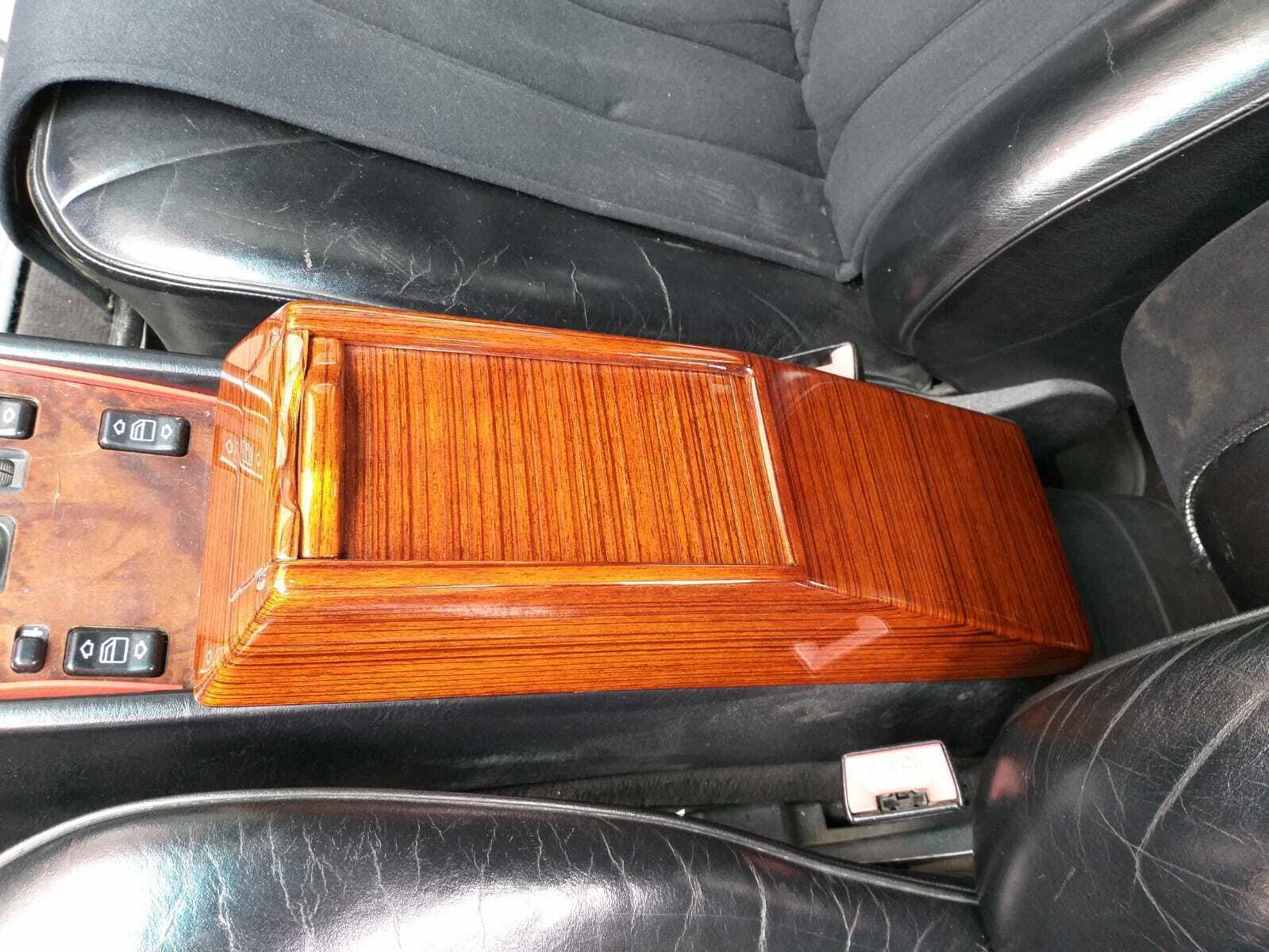 Console Cassette STORAGE BOX Insert Center ZEBRANO WOOD FOR MERCEDES ...
