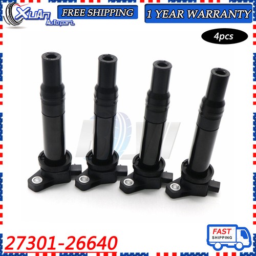 27301-26640 Ignition Coils Pack UF499 for 06-11 Hyundai Accent Kia Rio ...