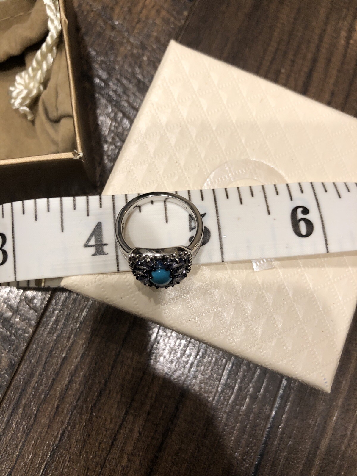 QVC Sterling Silver 925 Ring with Blue /Purple and Stone New | eBay