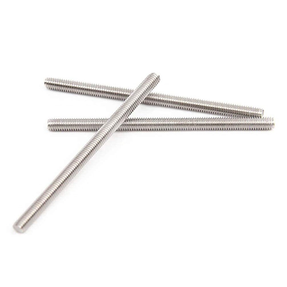 Stainless Steel 1/8"-40 Thread Fully Threaded Rod 12" Length Long ...