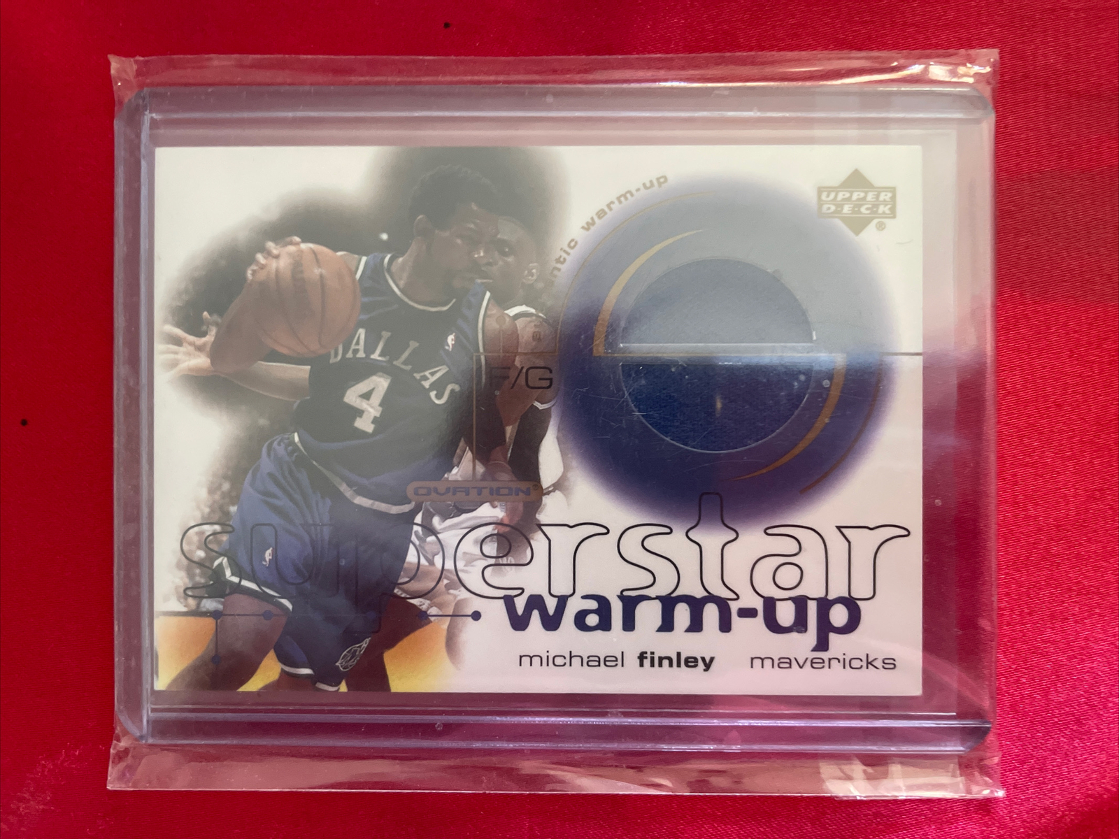 2001-02 Upper Deck Ovation - Superstar Warm-Up Michael Finley #MF (MEM ...