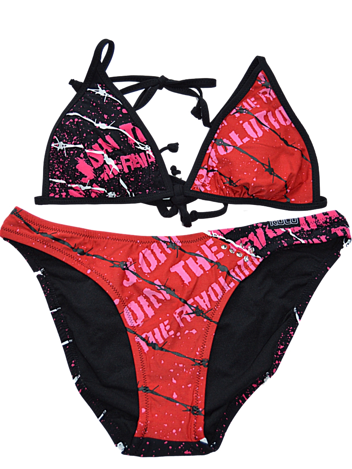 NEW KULU SWIMWEAR HALTER NECK BIKINI TOP NARROW HIPSTER BRIEFS CHOOSE ...