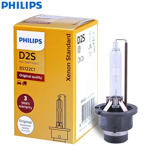 Original Philips D2s Xenon HID Bulbs 85122 VI C1 Vision 85122C1 for ...