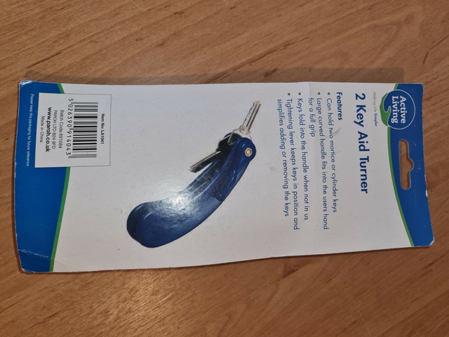 Red Key Aid Turner Holds 2 Keys Disability Arthritis Elderly Active ...