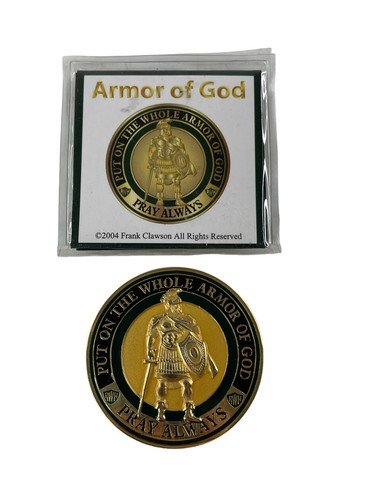 Gospel of Peace Armor of God Pray Always Coin Token Ephesians 6:11-18 ...