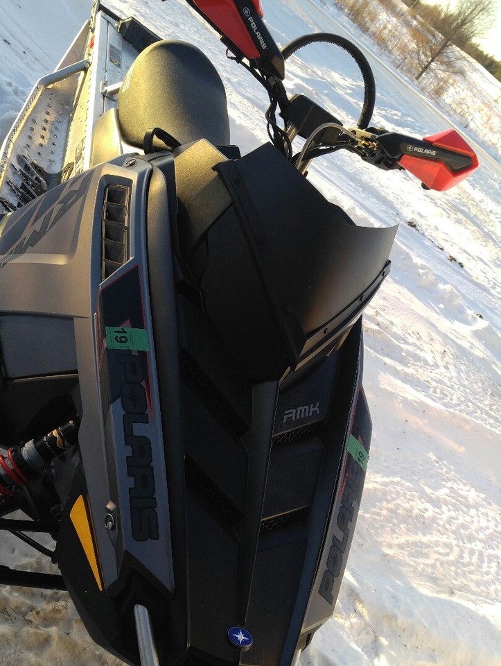 Polaris Pro Ride Rush RMK Windshield | Low | Black | Fits | 8 Colors ...