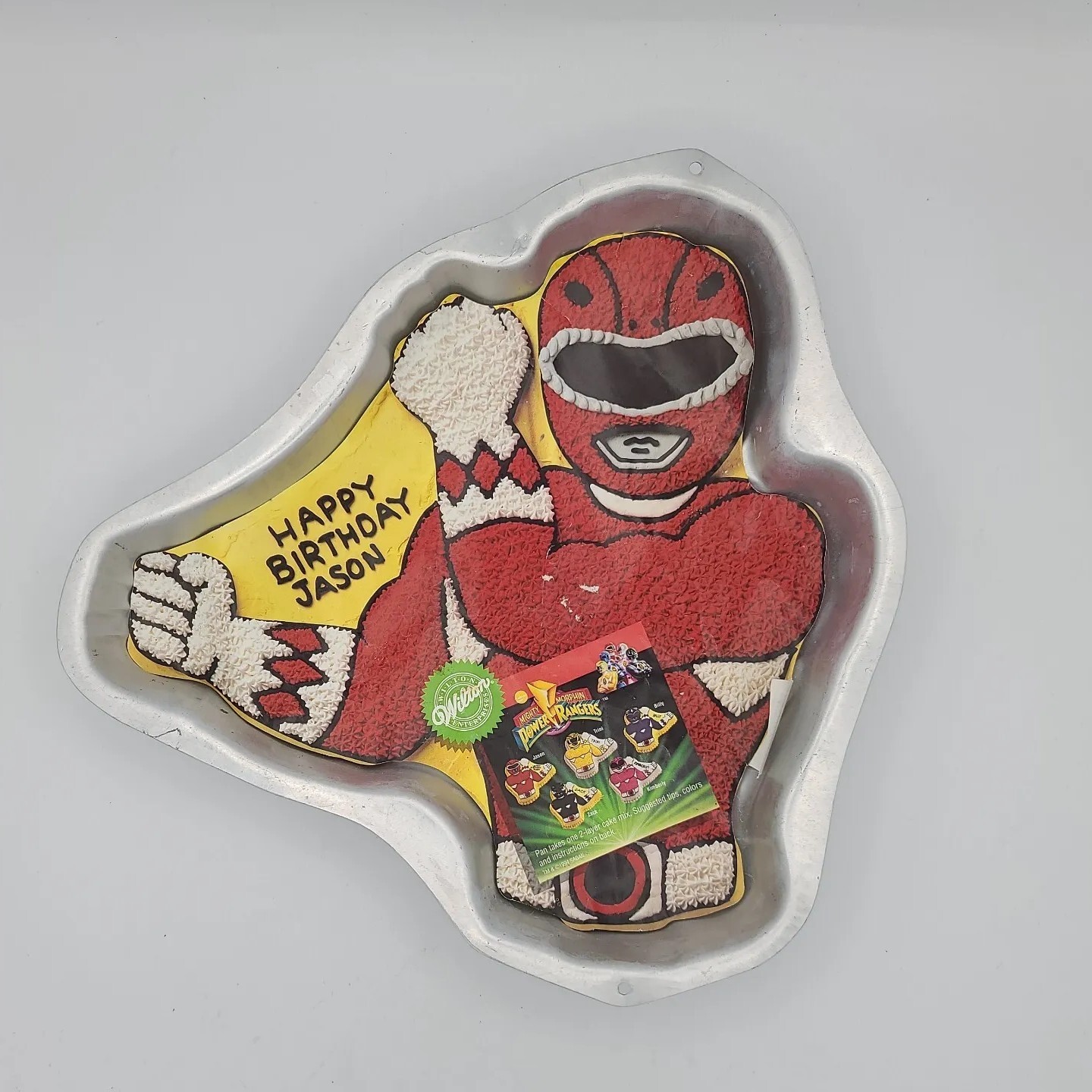Vintage Wilton Mighty Morphin Power Rangers Cake Mold Pan 1994 (5975 ...