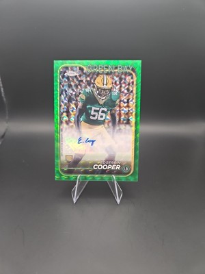2024 Topps Edgerrin Cooper Rookie Auto Green Refractor 04/99 Green Bay ...