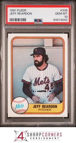 1981 FLEER #335 JEFF REARDON RC METS PSA 10 | eBay
