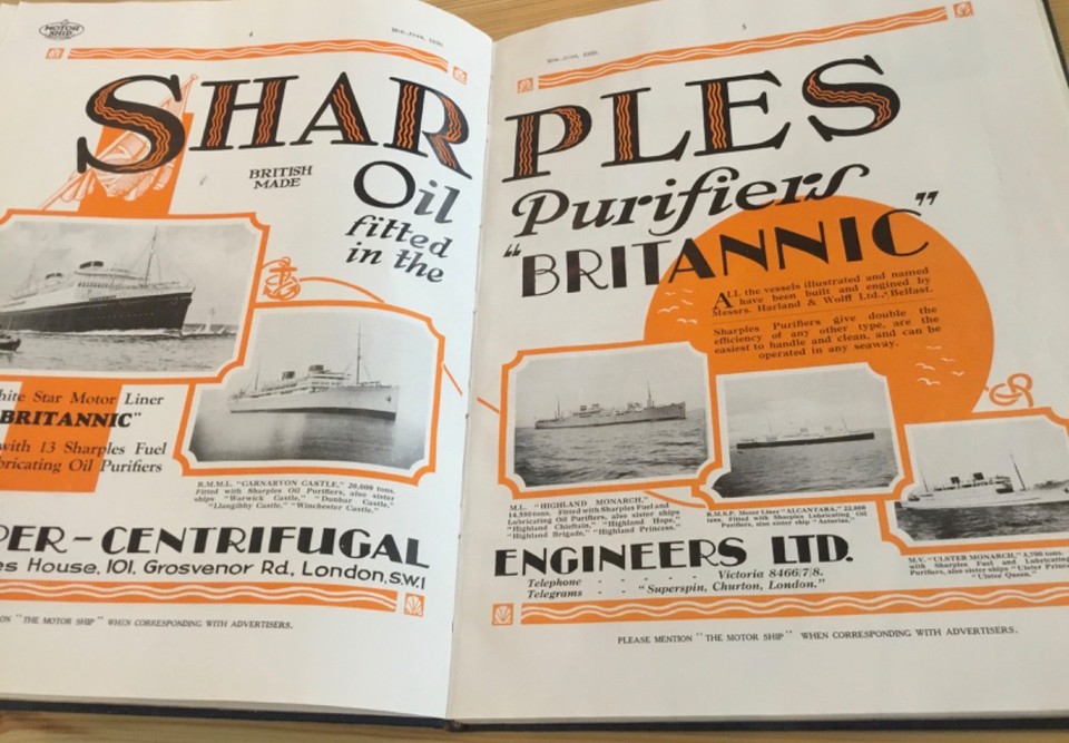 WHITE STAR LINE RMS BRITANNIC Motorship bound volume 1930 | eBay UK