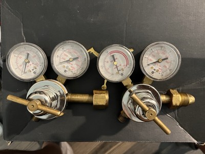 Smith Regulator Set 30-100-540 Oxygen 30-15-300 Acetylene Cutting ...
