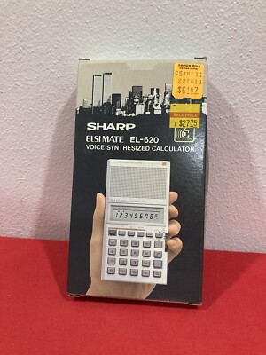 Vintage NEW Sharp EL-620 ELSIMATE Calculator Voice Synthesized NOS ...