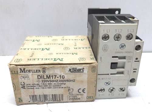 Moeller XStart DILM17-10 Contactor 7.5kW 400VAC Operated 220V50Hz ...