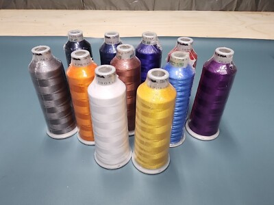 Madeira Embroidery Thread Polyneon Lot Of 11 Cones 1733 1839 1771 1766 ...