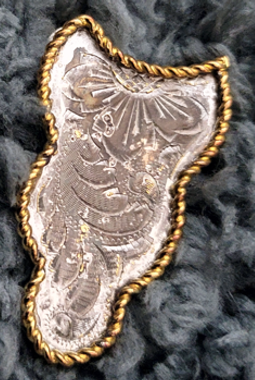 Silver Ear Plates Jeweler's Bronze Rope Edge for Slot or Shaped Ear ...