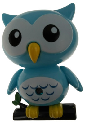 Chirping Owl Animal Indoor Decor Mini Motion Activated Sounds Plastic ...