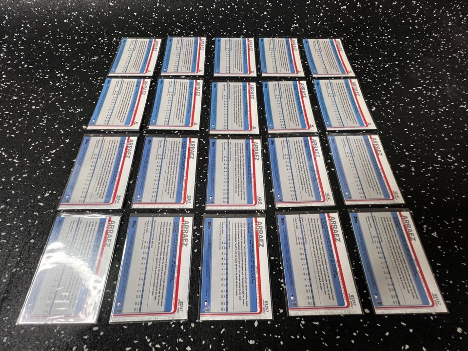 Luis Arraez Rookie Lot (20 cards) - (10) 2019 Topps Chrome & (10) Topps ...