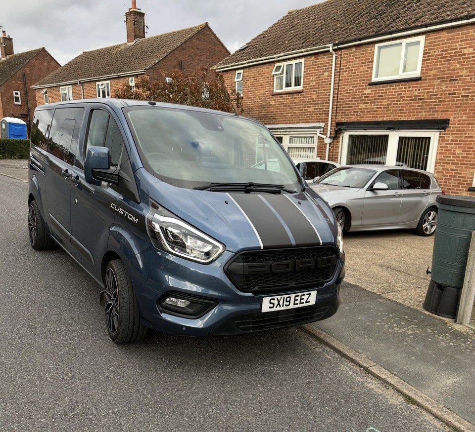 2019 Ford transit custom 340 trend lwb, crew cab, Auto, 82500miles ...