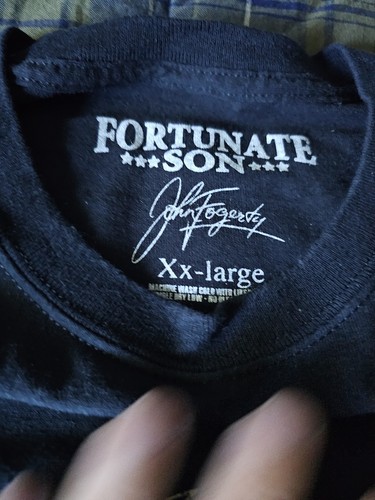 John Fogerty Fortunate Son Men's 2XL Logo Concert Shirt Black EUC | eBay