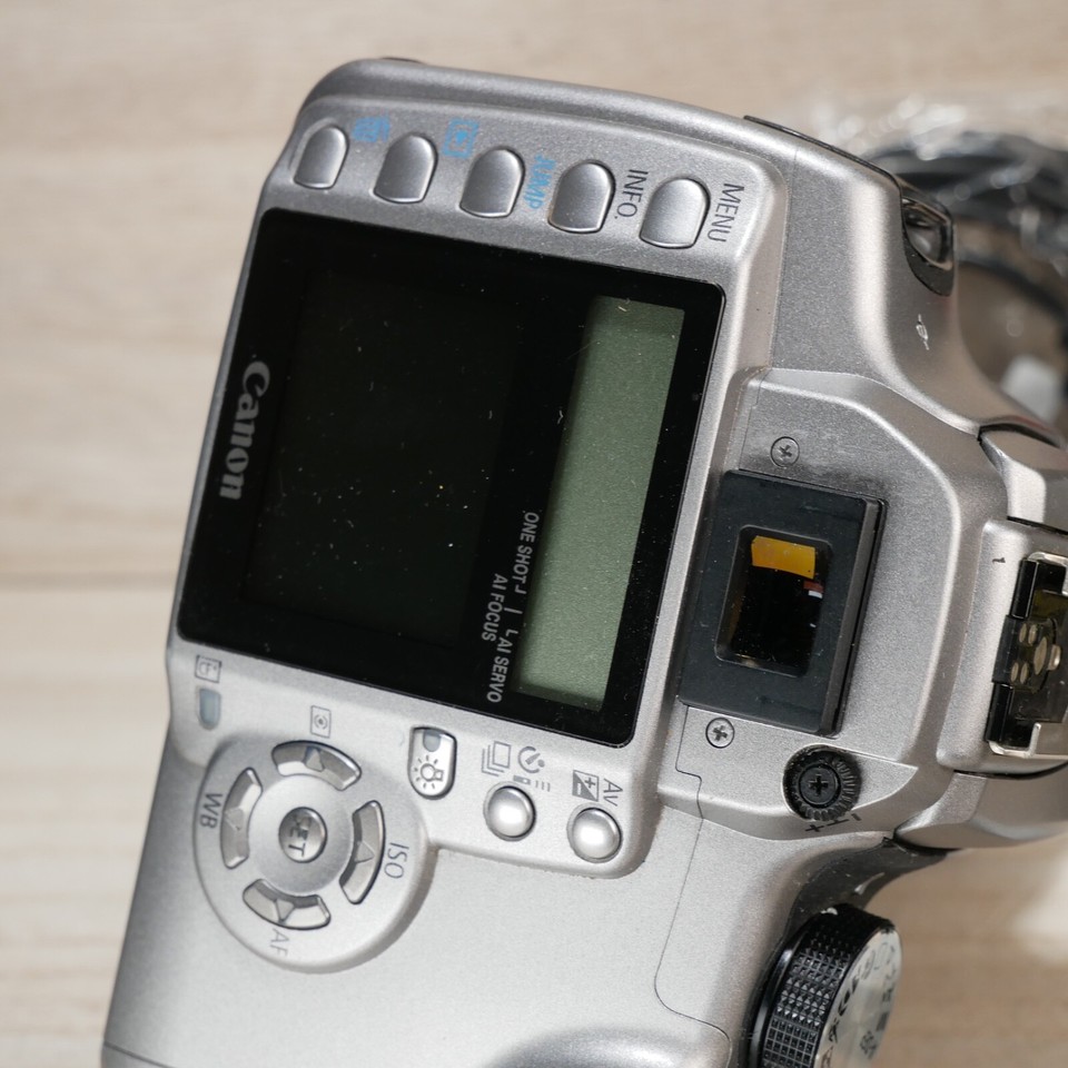 Canon Rebel XT Silver DSLR Camera W 18-55mm lens *TESTED* Shutter 9,052 ...