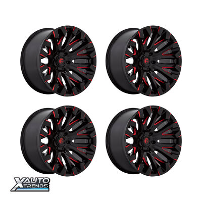 Fuel Off-Road D829 Quake Gloss Black Milled Red Tint 18X9 5X127 1mm ...