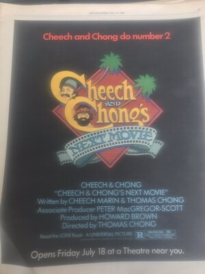 CHEECH & CHONG’S Next Movie Vintage Rolling Stone ORIGINAL Ad GREAT ...