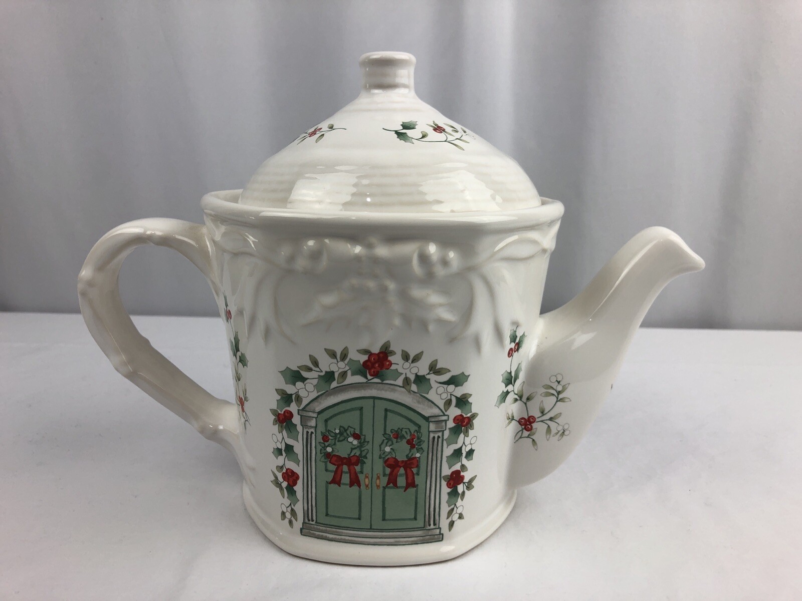 PFALTZGRAFF WINTERBERRY SCULPTED TEA POT with DOOR Design Coffee Coco ...