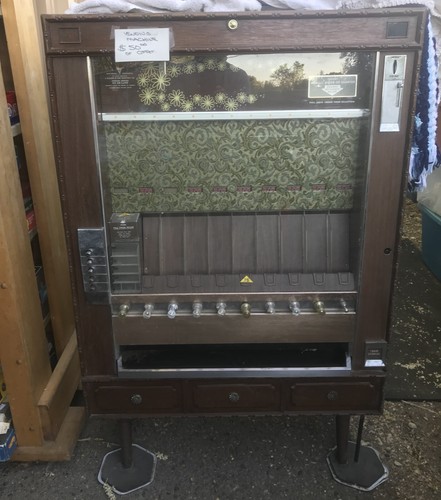 1970's? NATIONAL VENDORS CANDY VENDING MACHINE / 14 TOTAL SLOTS / AS-IS ...