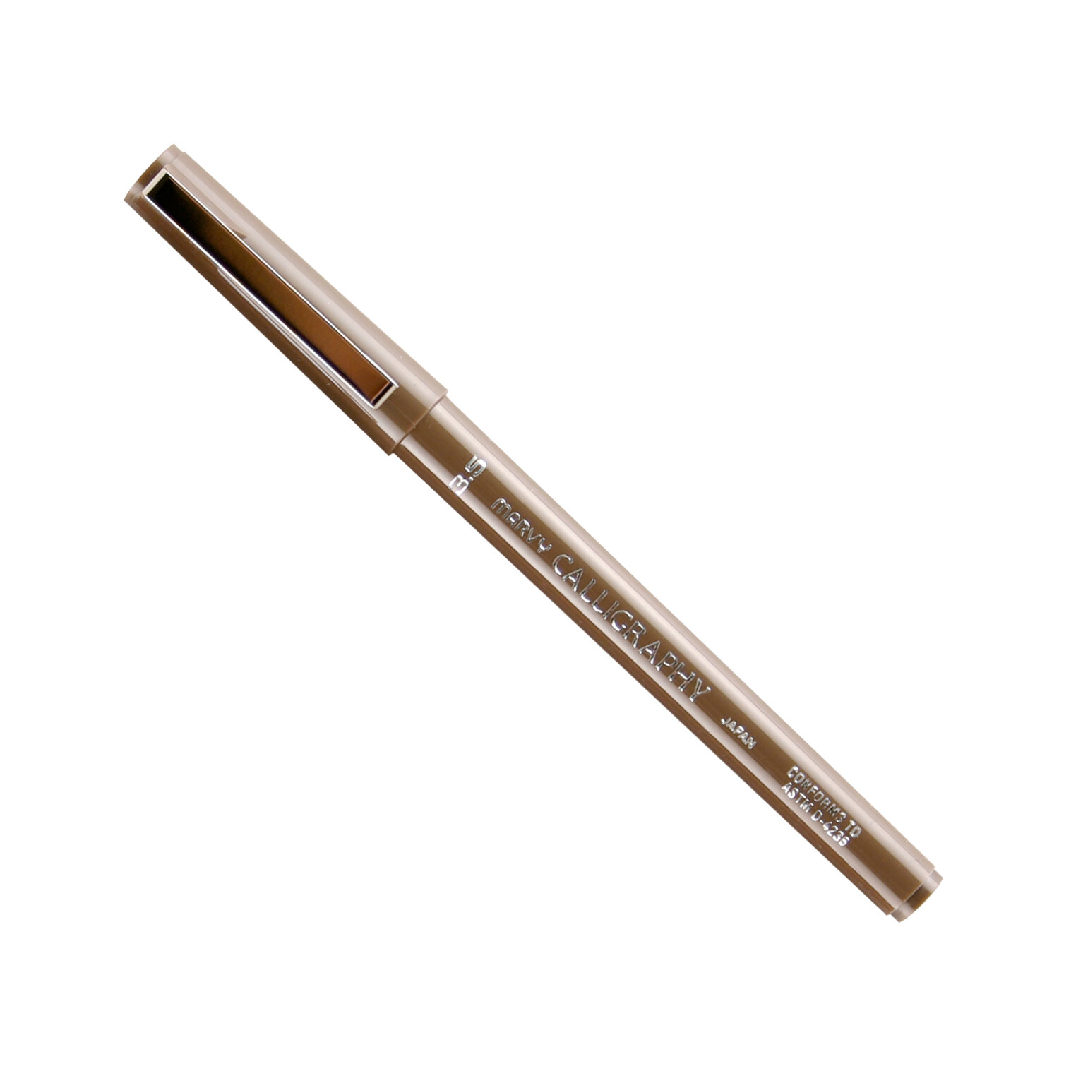 6000MS-45 Marvy Permanent Calligraphy Marker, 3.5mm Tip, Sepia Ink ...