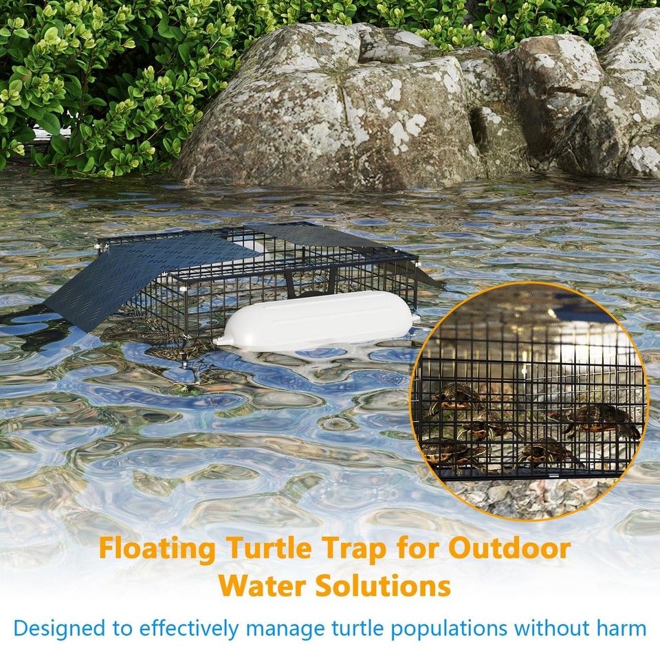 Floating Turtle Trap for Outdoor Water Solutions, Humane Snapping ...