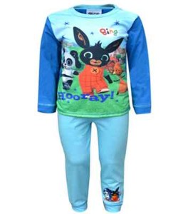 Bing Pyjamas CBeebies Boys Bing Pyjama Cotton Flop Hoppity Sula Age 1-5 ...