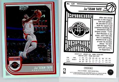 Jae’Sean Tate 2022-23 Hoops Premium Box Set#129 /199 Rockets | eBay
