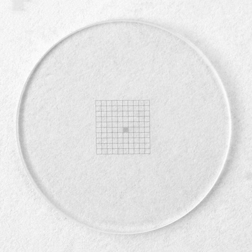 Microscope Eyepiece Micrometer Grids 0.5x0.5mm 0.1x0.1mm Ocular ...